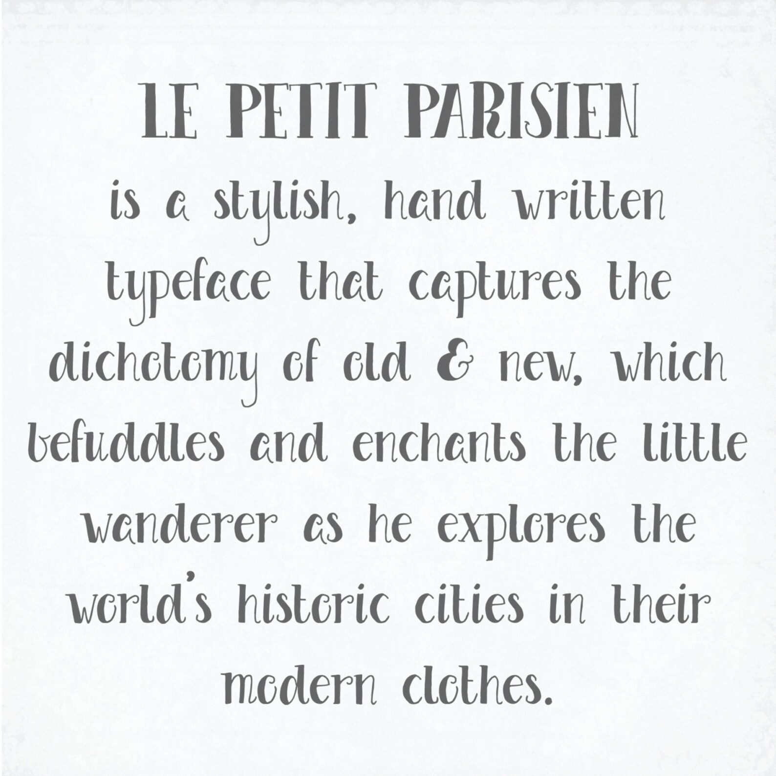 French Font, Le Petit Parisien, Digital Font Download, Hand Lettering ...