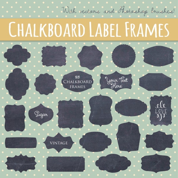 Chalkboard Frames - Etsy