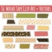Cute Digital Washi Tape Clipart, Vintage Floral, Floral Washi Clip Art ...