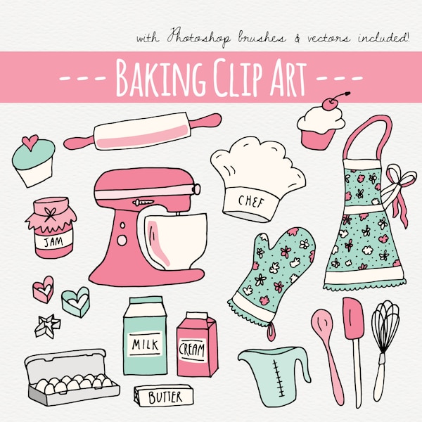 Baking Clip Art - Etsy
