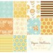 Honey Bee Digital Paper Pack // Cute Bumble Bee Papers PNG JPG Seamless ...