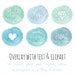 12 Watercolor Circles Clip Art // Aqua Color // Instant Download ...