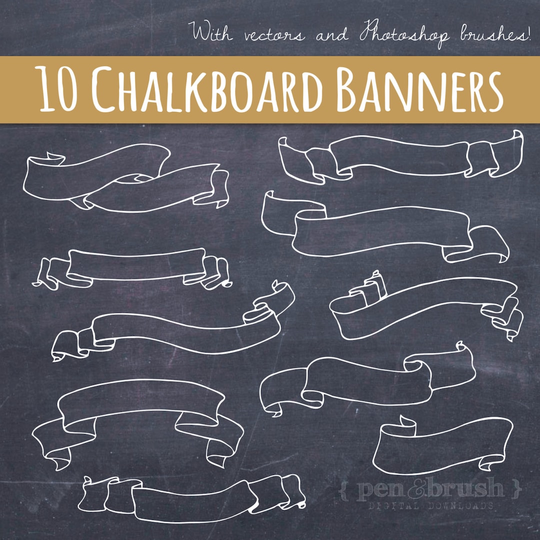 Digital Banners & Ribbons Clipart, Banner Clipart, Frame Clipart ...