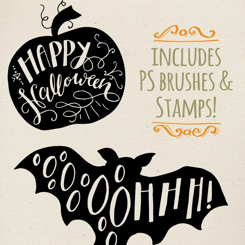 Happy Halloween Clip Art Bundle // Halloween Clipart PNG, Witch Ghost ...