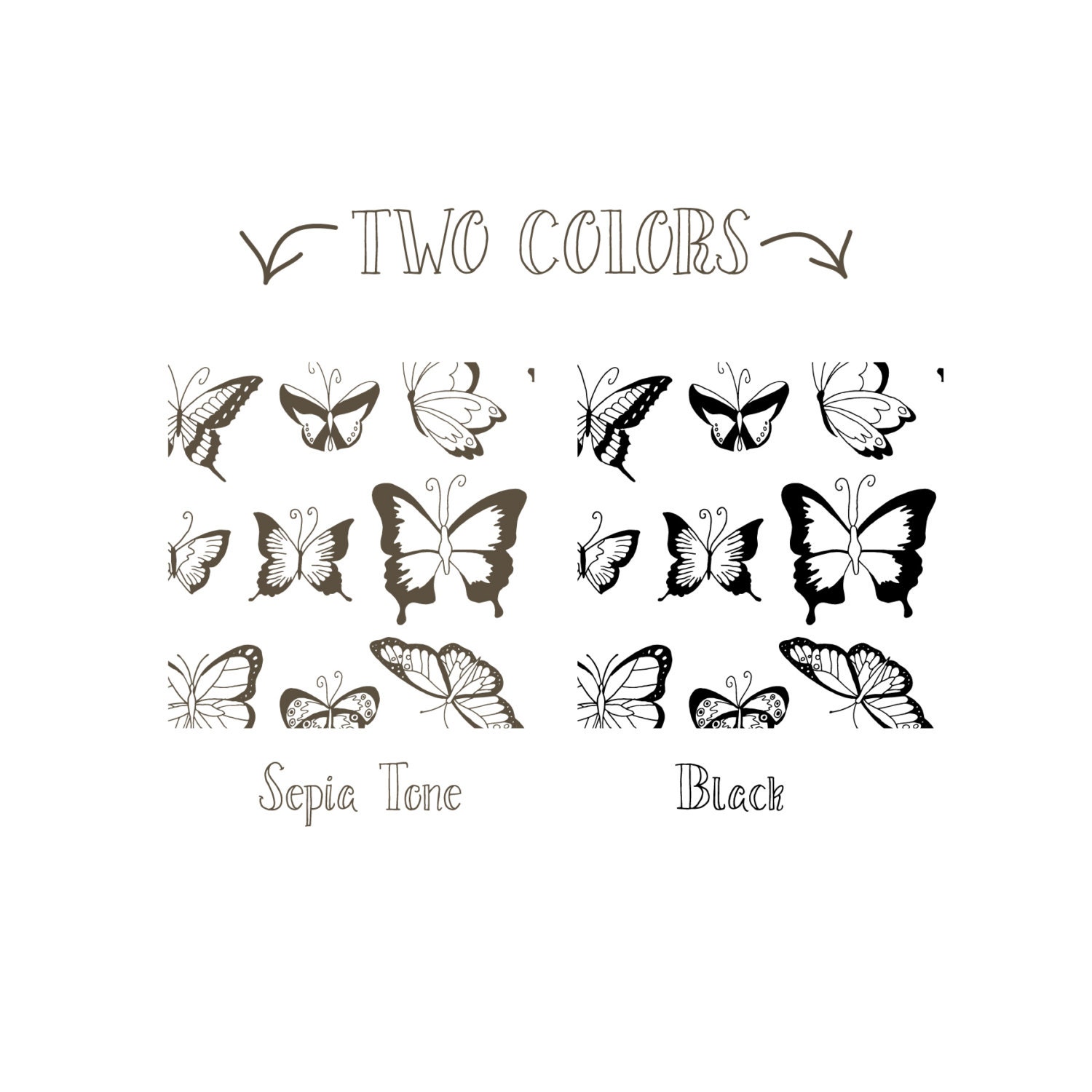 Butterfly Digital Paper Seamless Pattern Swatches Butterfly - Etsy