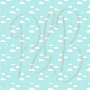 Clouds Digital Paper Pack, Cute Clouds Papers, Cloud Papers, Blue ...