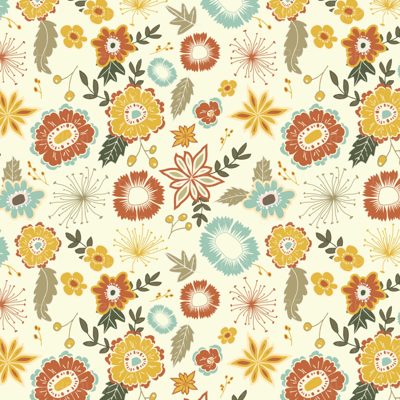 Spring Floral Papers, Digital Paper Pack, Floral Digital Papers, Flower ...