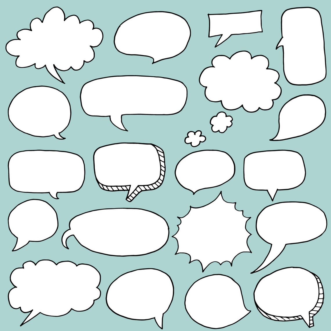 Speech Bubble Clipart Frames, Speech Bubbles, Clipart, Clip Art, Frame ...
