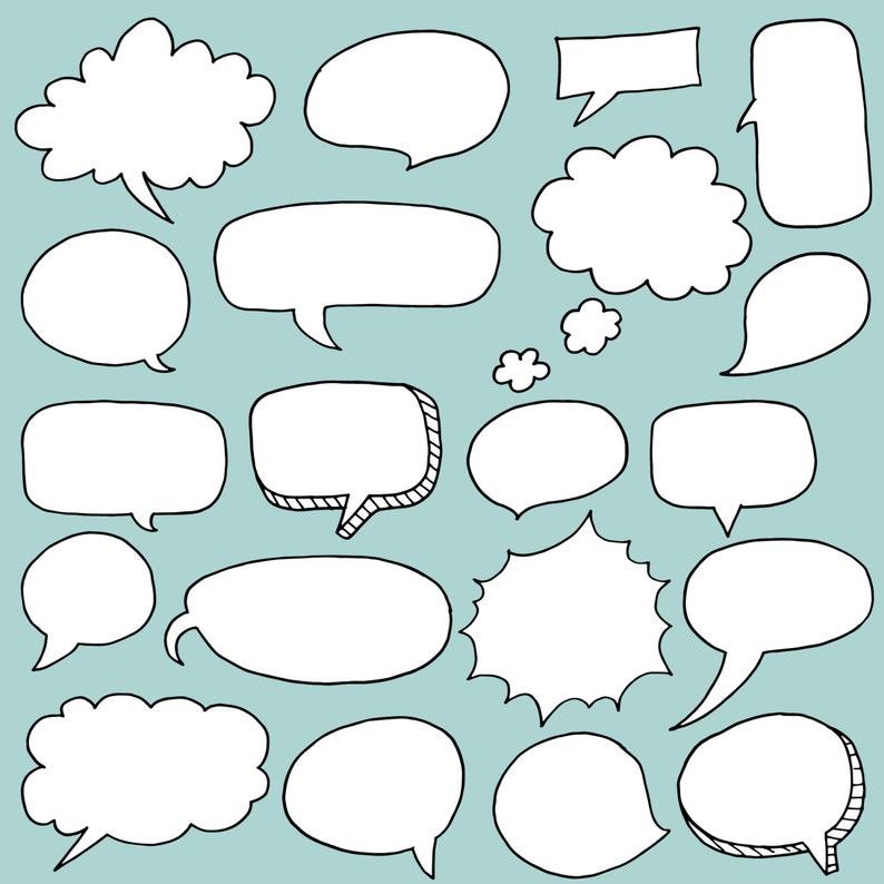Speech Bubble Clipart Frames, Speech Bubbles, Clipart, Clip Art, Frame ...