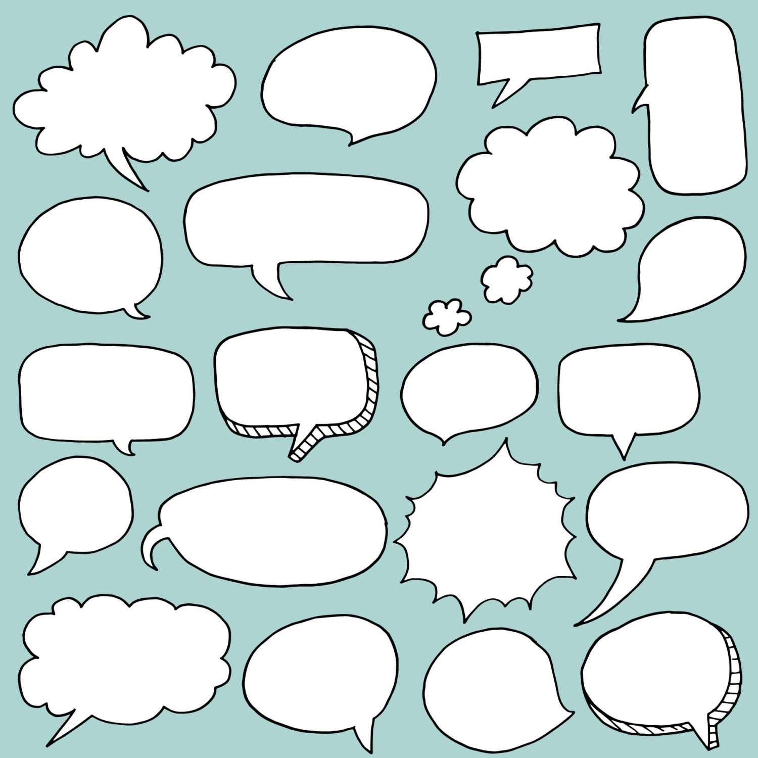 Speech Bubble Clipart Frames, Speech Bubbles, Clipart, Clip Art, Frame ...