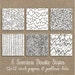 Doodle Backgrounds Paper Pack // Digital Seamless Pattern // Surface ...