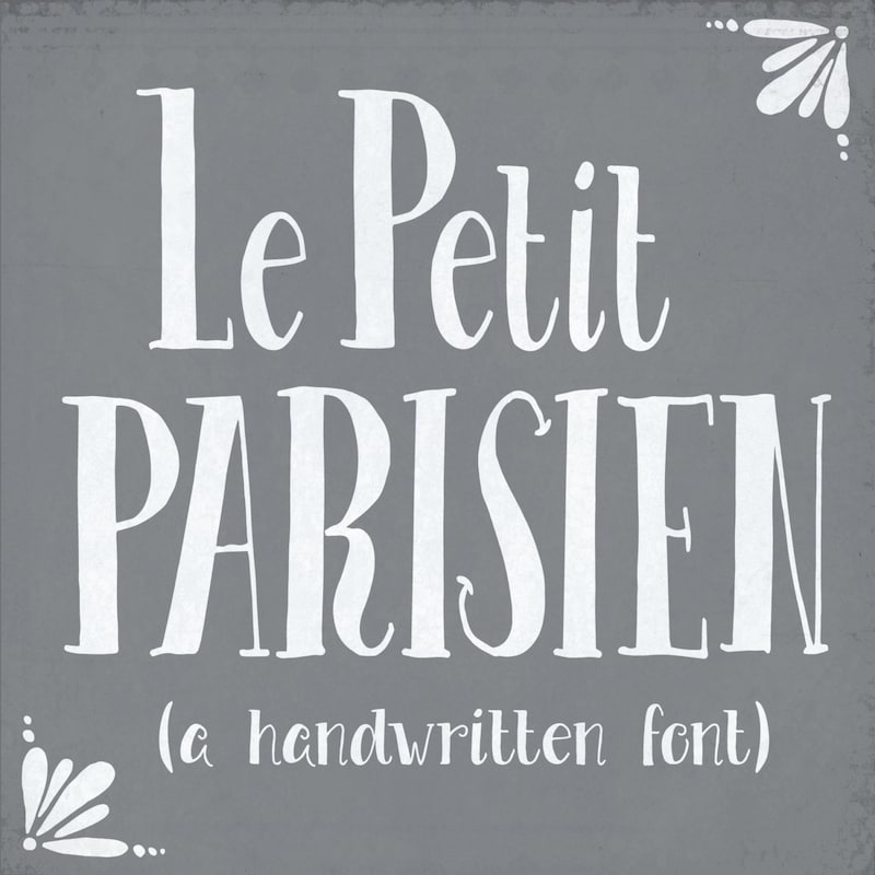 French Font - Etsy
