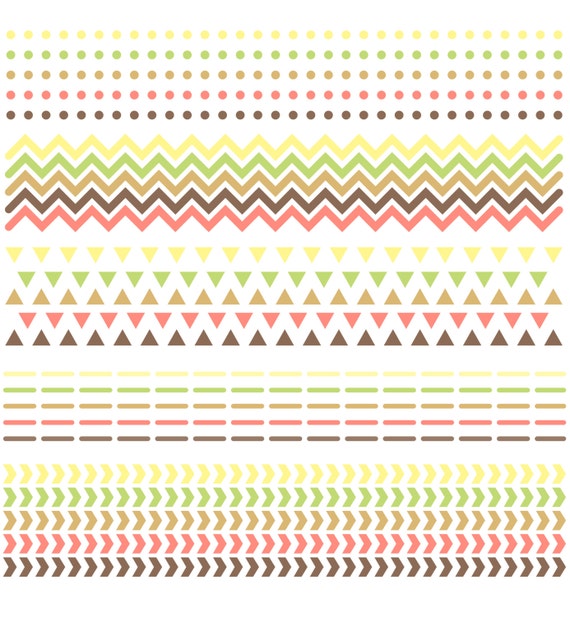 Orange Chevron Border