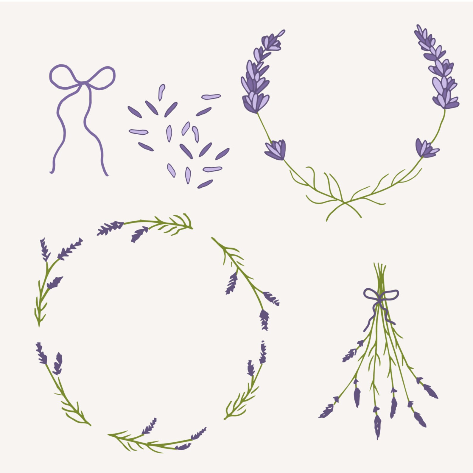 Lavender Clipart Set, Herb Clip Art, Herbal Clipart, Lavender Clip Art ...