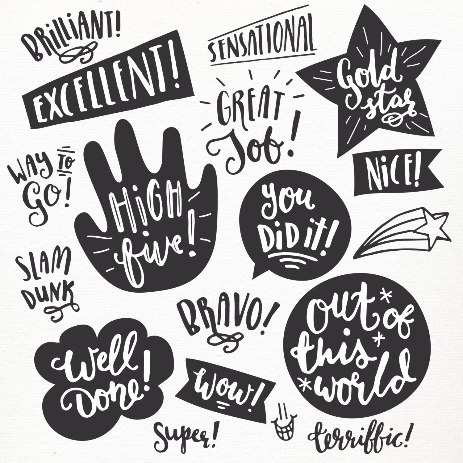 Encouragement Clip Art Set // Students Teachers Parents // SVG ...