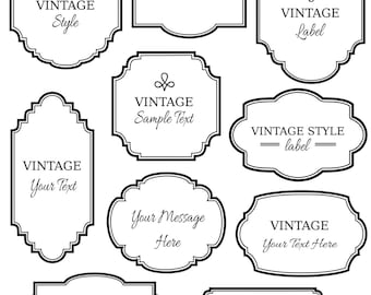 Labels Clip Art - Etsy