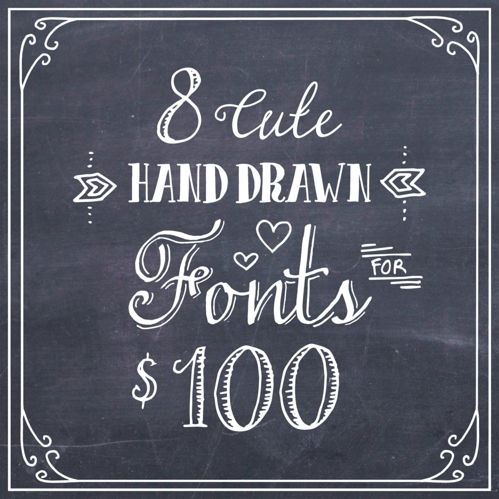 8 FONT BUNDLE, Cute Handwritten Fonts, Discount Sale, Font Bundles ...
