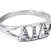 Alpha Gamma Delta Sterling Silver Ring With Simulated Diamonds // ΑΓΔ ...