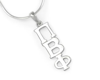 Alpha Phi Sterling Silver Lavaliere // ΑΦ Sorority Jewelry // - Etsy