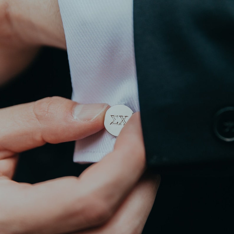 Sigma Chi Cuff Links // ΣΧ Fraternity // Fraternity Gifts // - Etsy