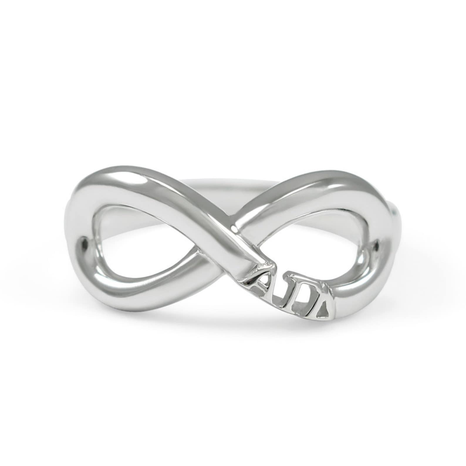 Alpha Gamma Delta Sterling Silver Infinity Ring // ΑΓΔ Sorority Jewelry ...
