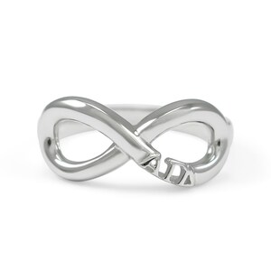 Alpha Gamma Delta Sterling Silver Infinity Ring // ΑΓΔ Sorority Jewelry ...