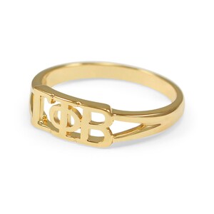Gamma Phi Beta Sunshine Gold Plated Ring // ΓΦΒ Sorority Jewelry ...