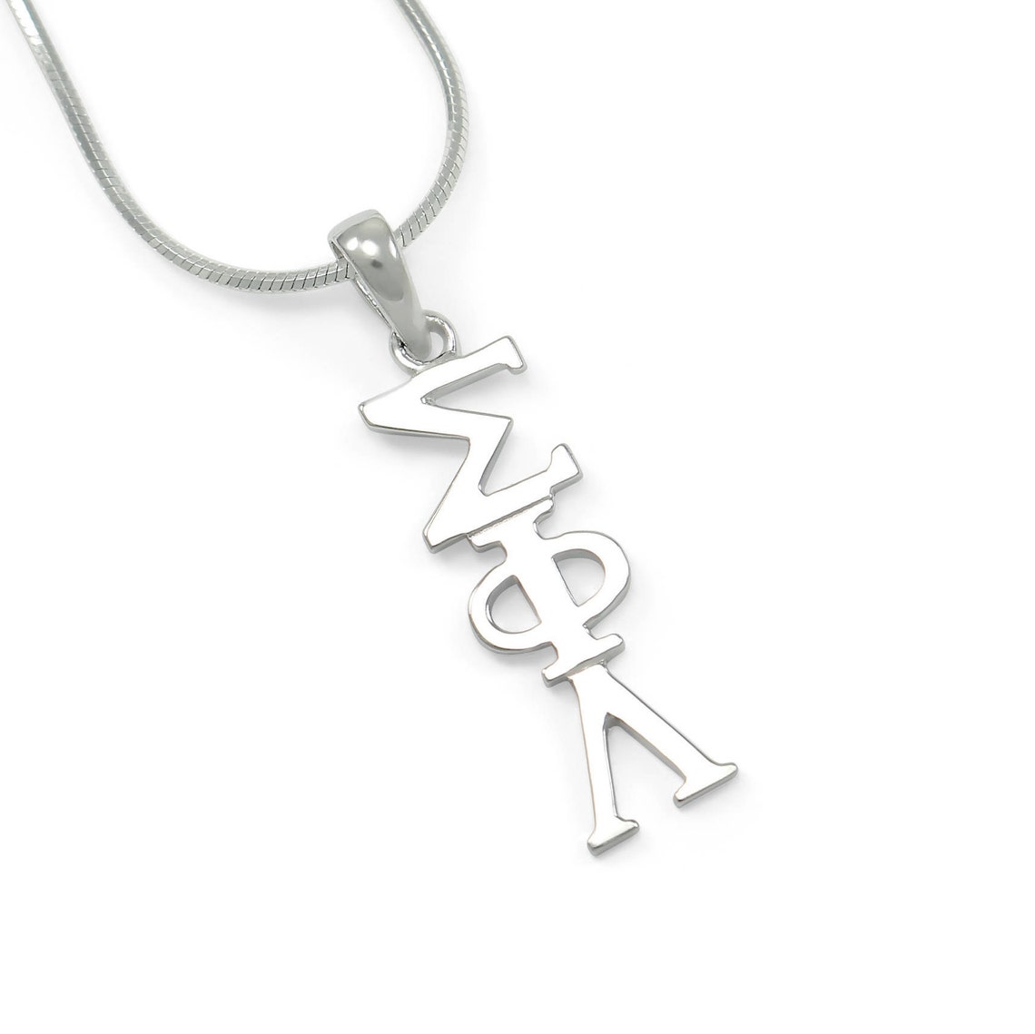 Sigma Phi Lambda Classic Sorority Sterling Silver Lavaliere // | Etsy