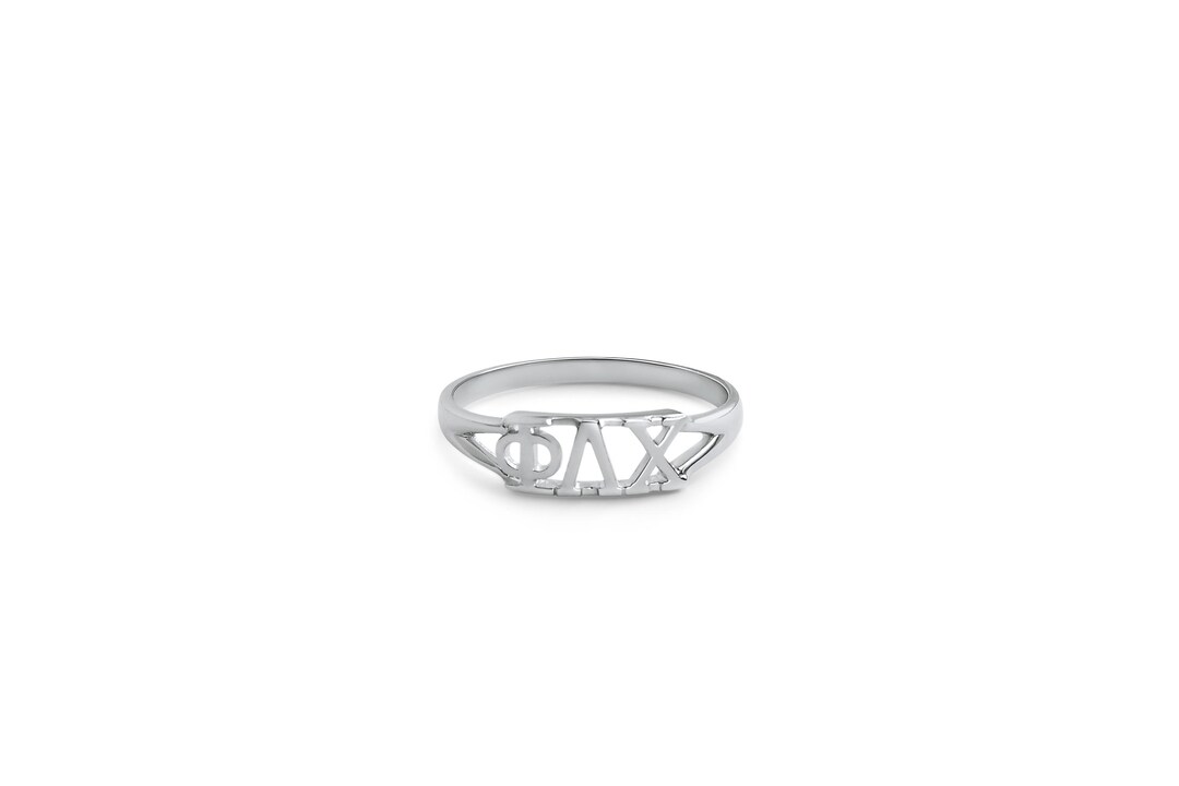 Phi Lambda Chi Sterling Silver Ring // Sorority Jewelry // Sorority ...