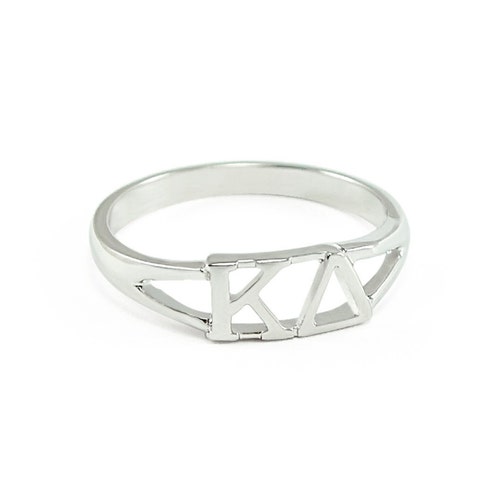 Kappa Delta Sterling Silver Ring// ΚΔ Sorority Jewelry // - Etsy