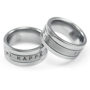 Pi Kappa Phi Tungsten Ring // ΠΚΦ Fraternity // Fraternity Gifts ...