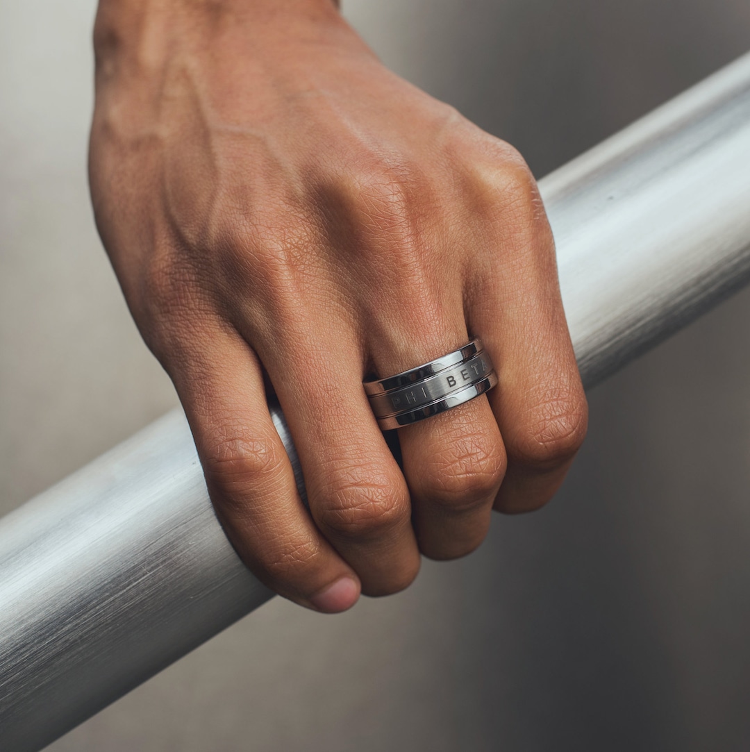 Phi Beta Sigma Tungsten Ring // ΦΒΣ Fraternity // Fraternity Gifts ...
