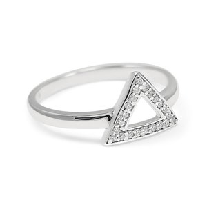 Geometric Delta Triangle Ring With Czs // Delta Ring // Triangle ...