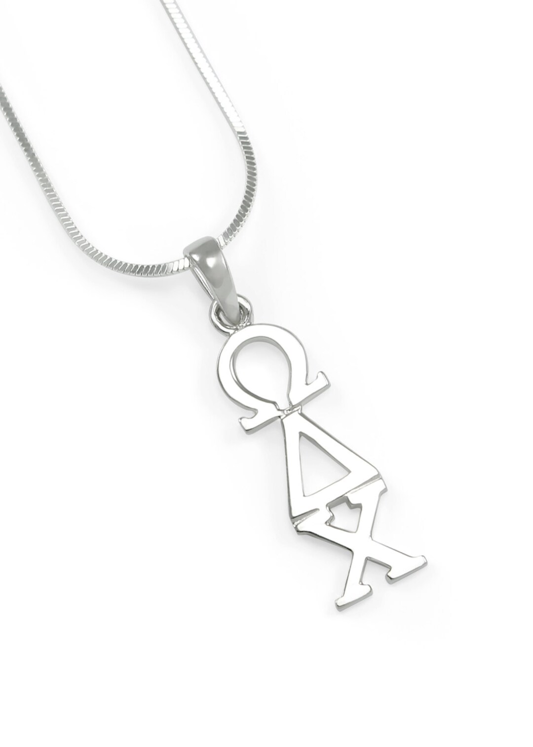 Omega Delta Chi Sterling Silver Lavaliere Pendant Necklace //ΩΔX ...