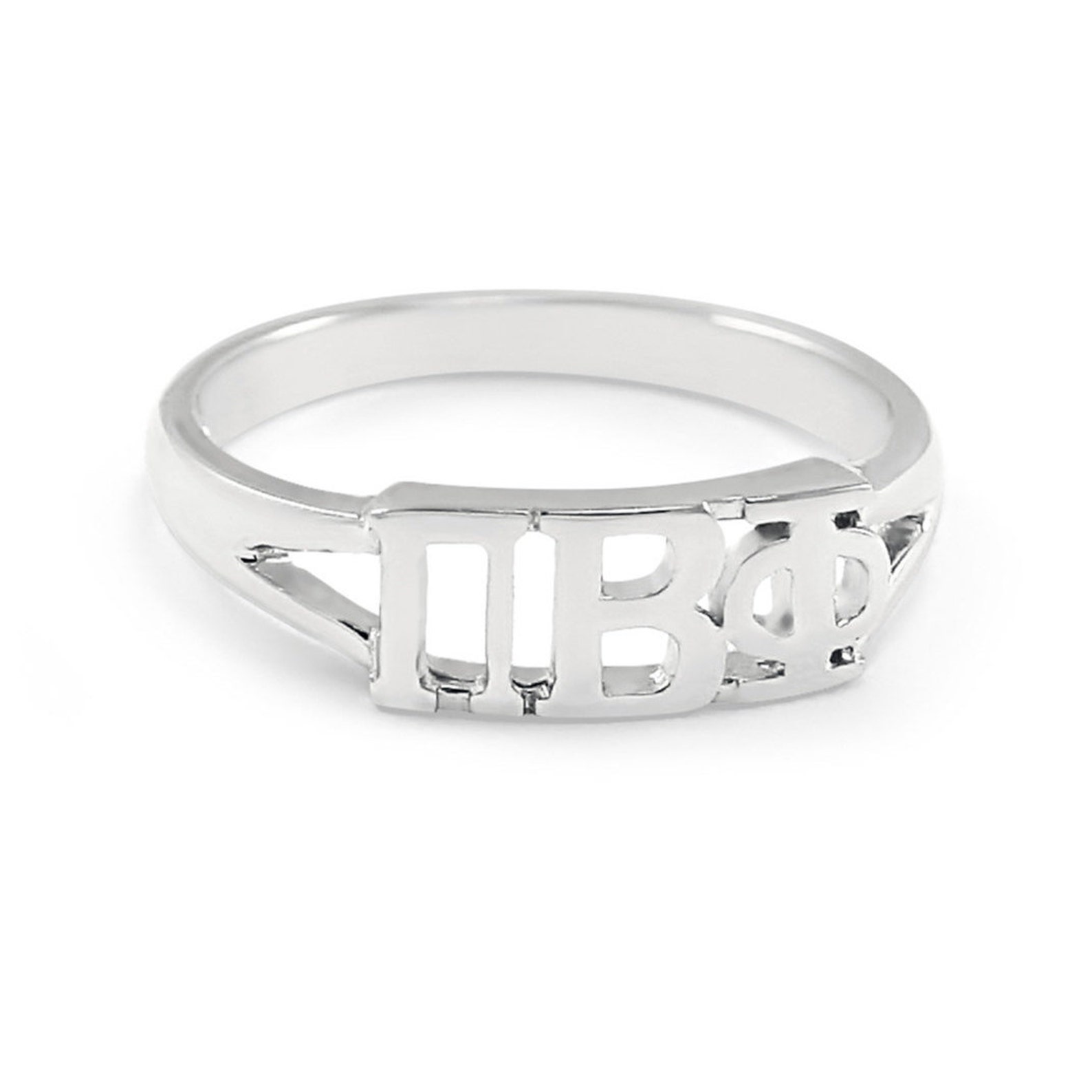 Pi Beta Phi Sterling Silver Ring // ΠΒΦ Sorority Ring // | Etsy