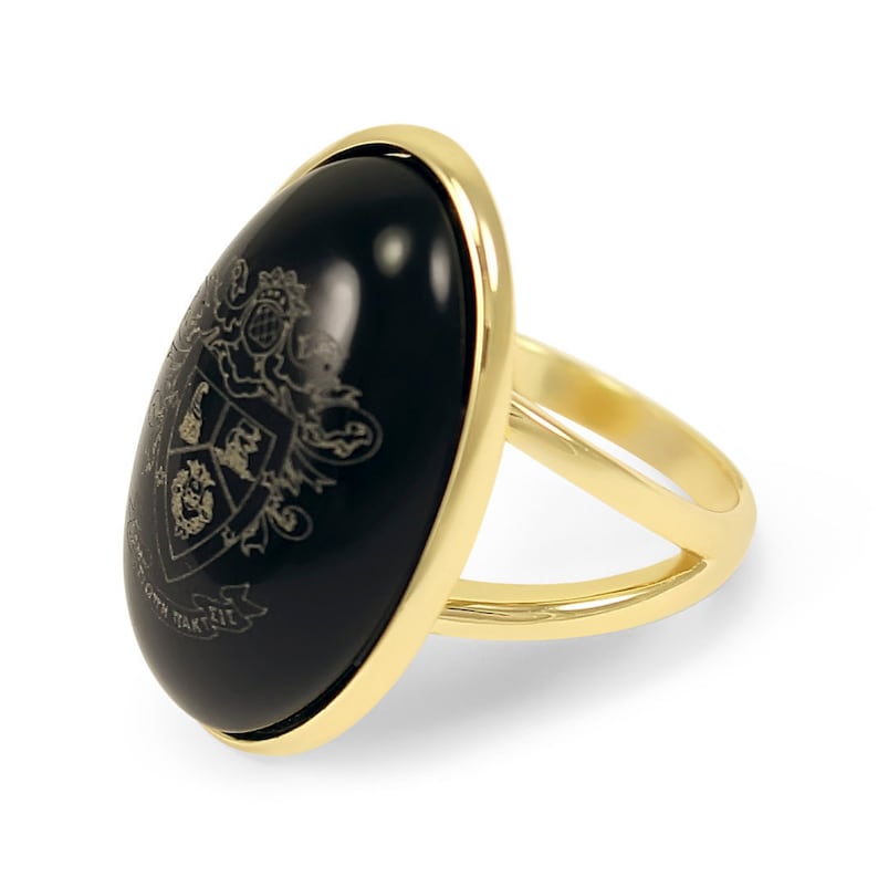 Delta Sigma Pi Duchess Ring / 14k Gold Plated Brass / Polished - Etsy