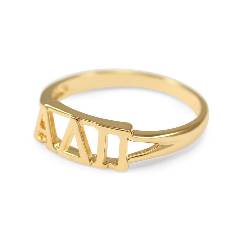 Alpha Delta Pi Sunshine Gold Plated Ring //adpi Sorority Jewelry ...