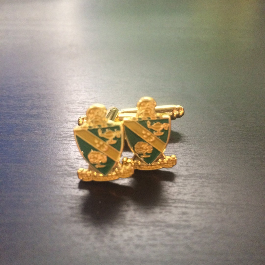 Alpha Gamma Rho Fraternity Crest Cuff Links With 14k Gold Plating ...