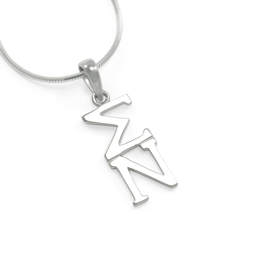 Sigma Nu Fraternity Sterling Silver Classic Lavaliere / ΣΝ Fraternity ...