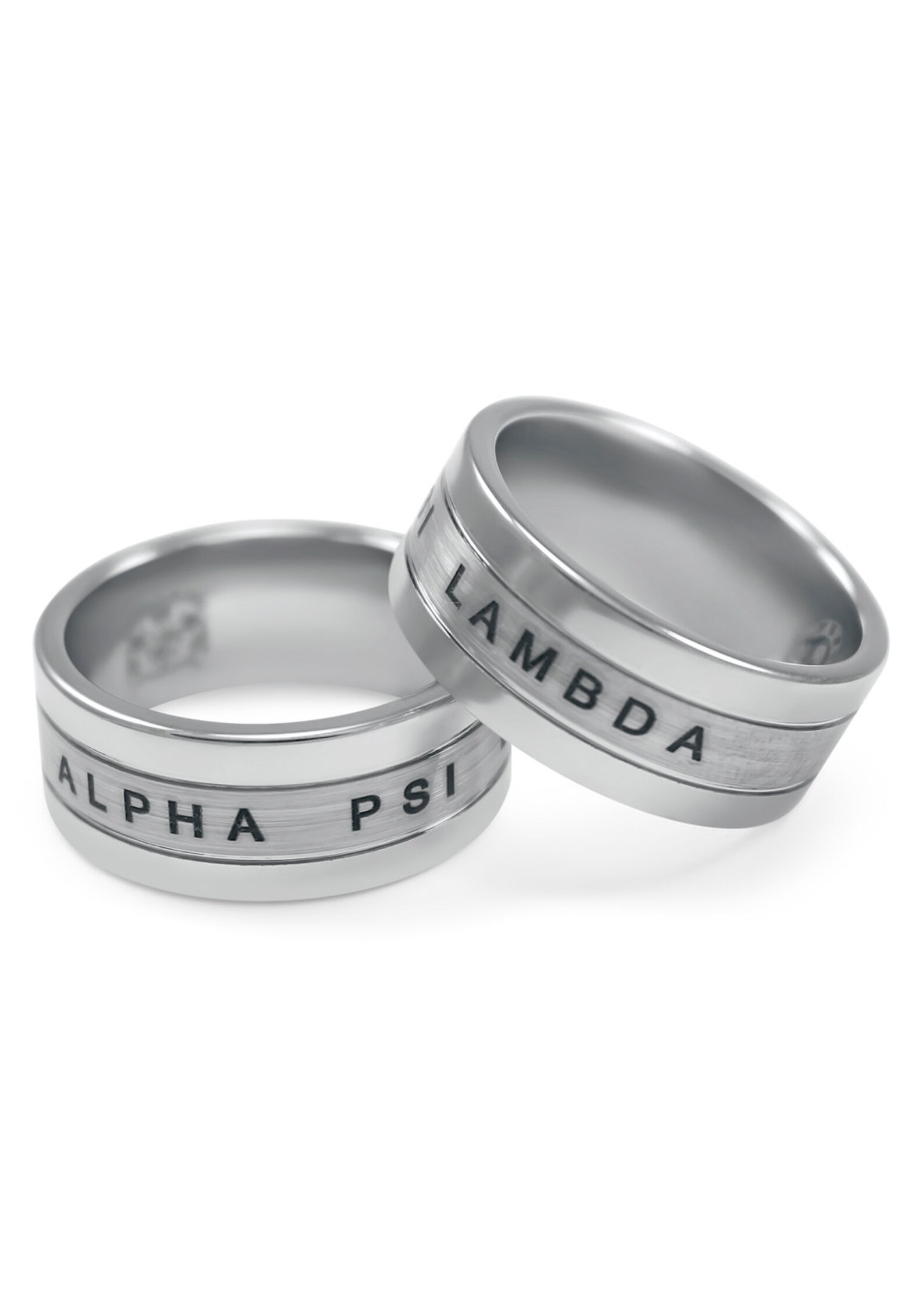 Alpha Psi Lambda Co Ed Fraternity Tungsten Ring // Fraternity | Etsy