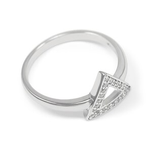 Geometric Delta Triangle Ring With Czs // Delta Ring // Triangle ...