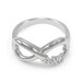 Alpha Chi Omega Sterling Silver Infinity Ring // ΑΧΩ Sorority Jewelry ...
