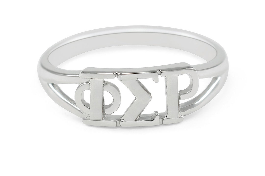 Phi Sigma Rho Sterling Silver Ring // ΦΣP Sorority Jewelry // Sorority ...