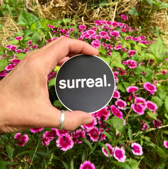 Surreal Sticker 3 Vinyl Weatherproof Durable Circle - Etsy