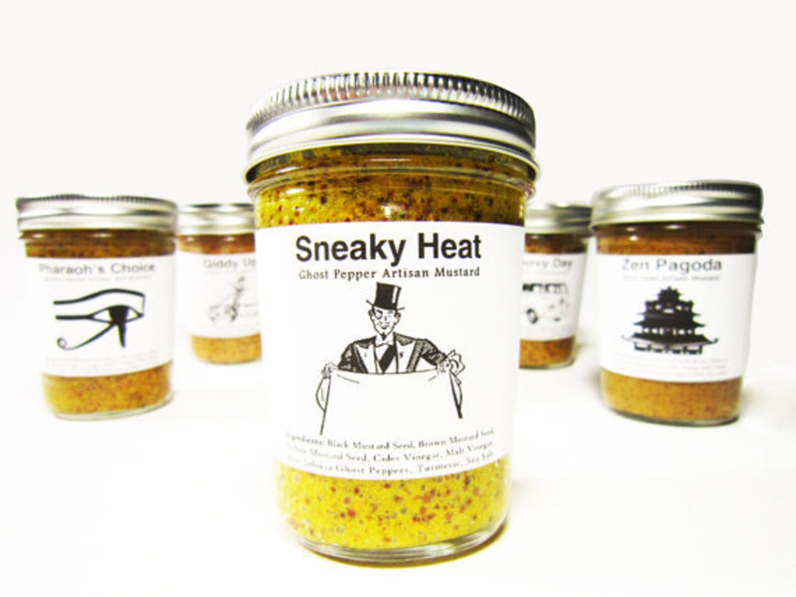 Sneaky Heat Ghost Pepper Artisan Mustard Gourmet Small Batch Mustard - Etsy