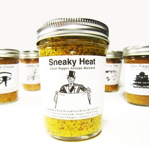 Sneaky Heat - Ghost Pepper Artisan Mustard - Gourmet Small Batch ...