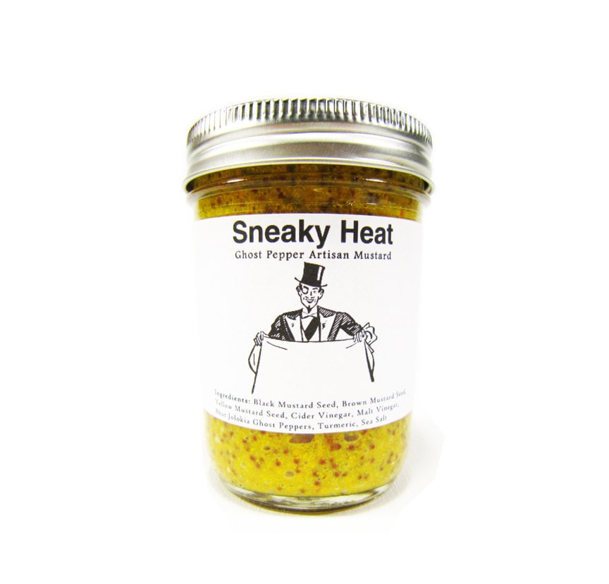 Sneaky Heat Ghost Pepper Artisan Mustard Gourmet Small Batch Mustard - Etsy