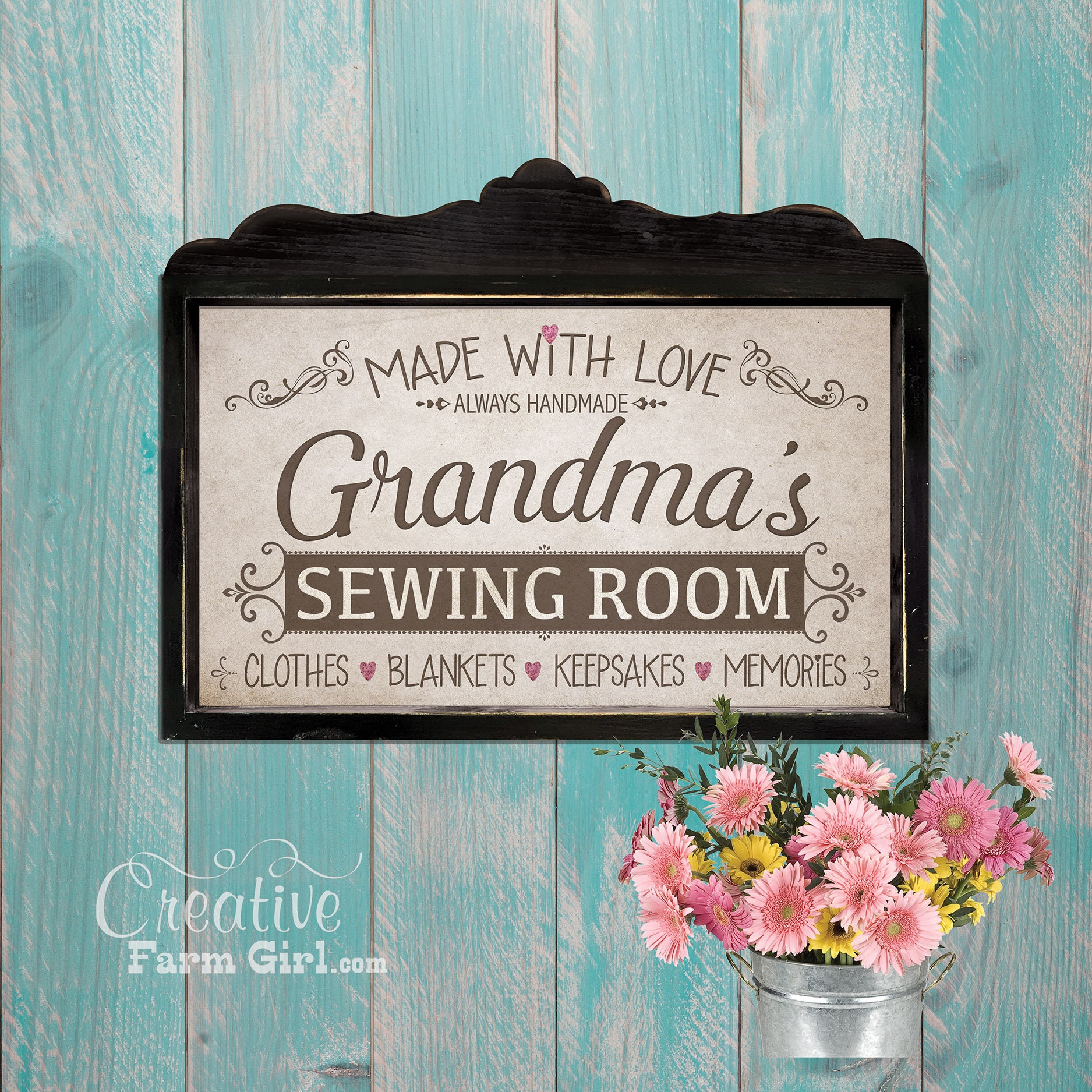 Personalized Gift Embroidery Decor Personalized Signs Sewing Room Decor ...