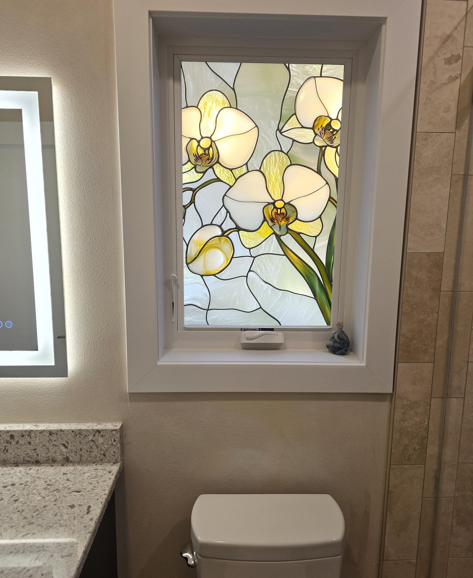Stained Glass Premium Window Film, Custom Size, Frosted - Orchid 2 - Etsy