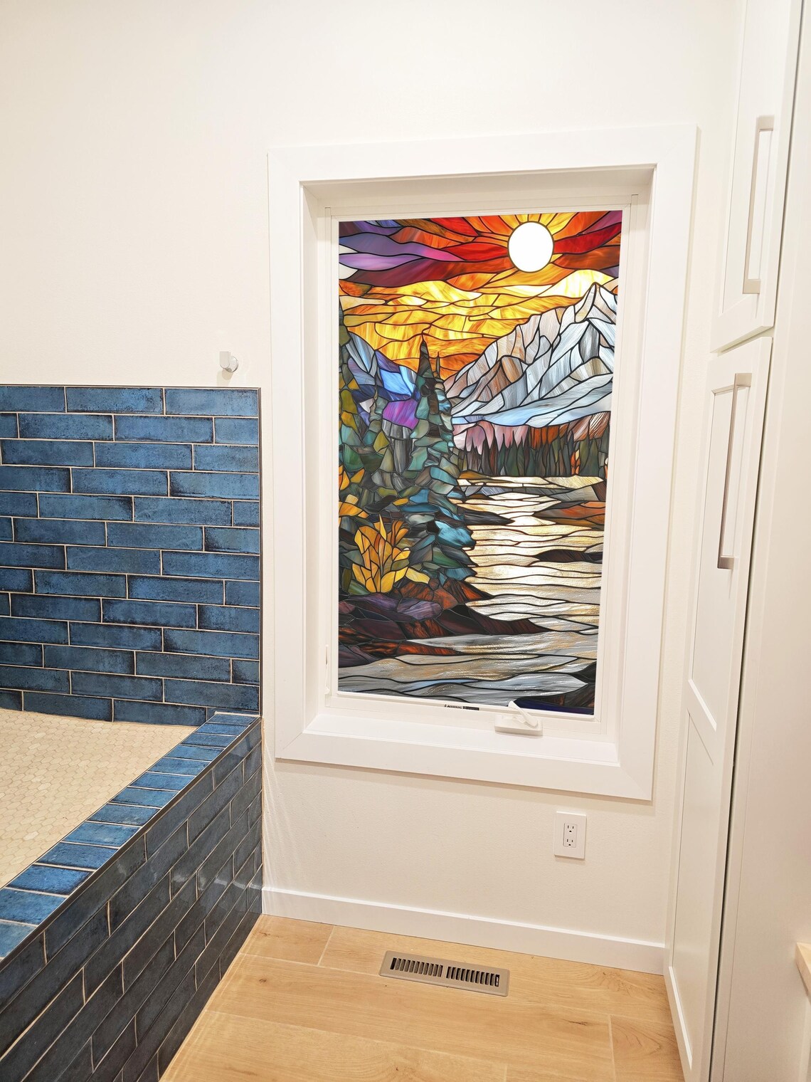 Stained Glass Premium Window Film, Custom Size, Frosted - Jasper ...